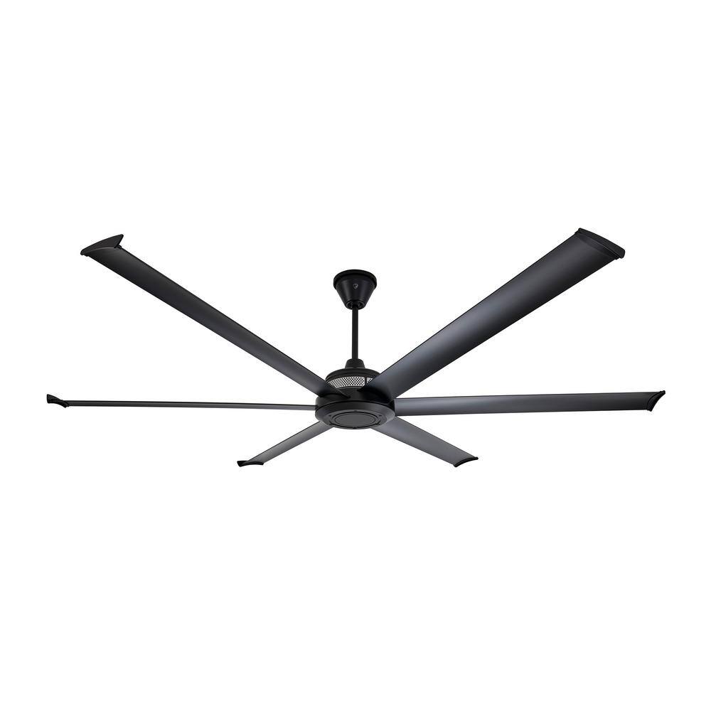 Big Ass Fans Mammoth 84 in. Smart Indoor/Outdoor Black Universal Mount ...