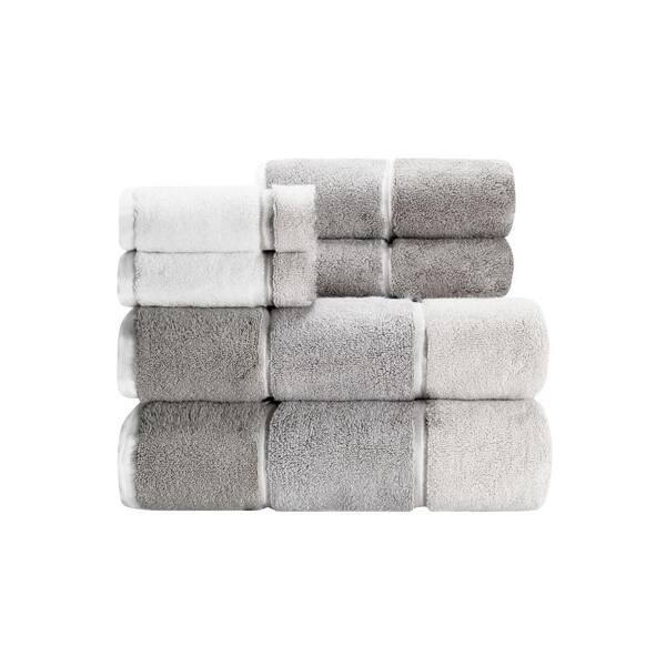Caro Home Maya Grey 6-Piece Towel Set 6PC1107T1203 Caro Home Maya Grey 6-Piece Towel Set 6PC1107T1203