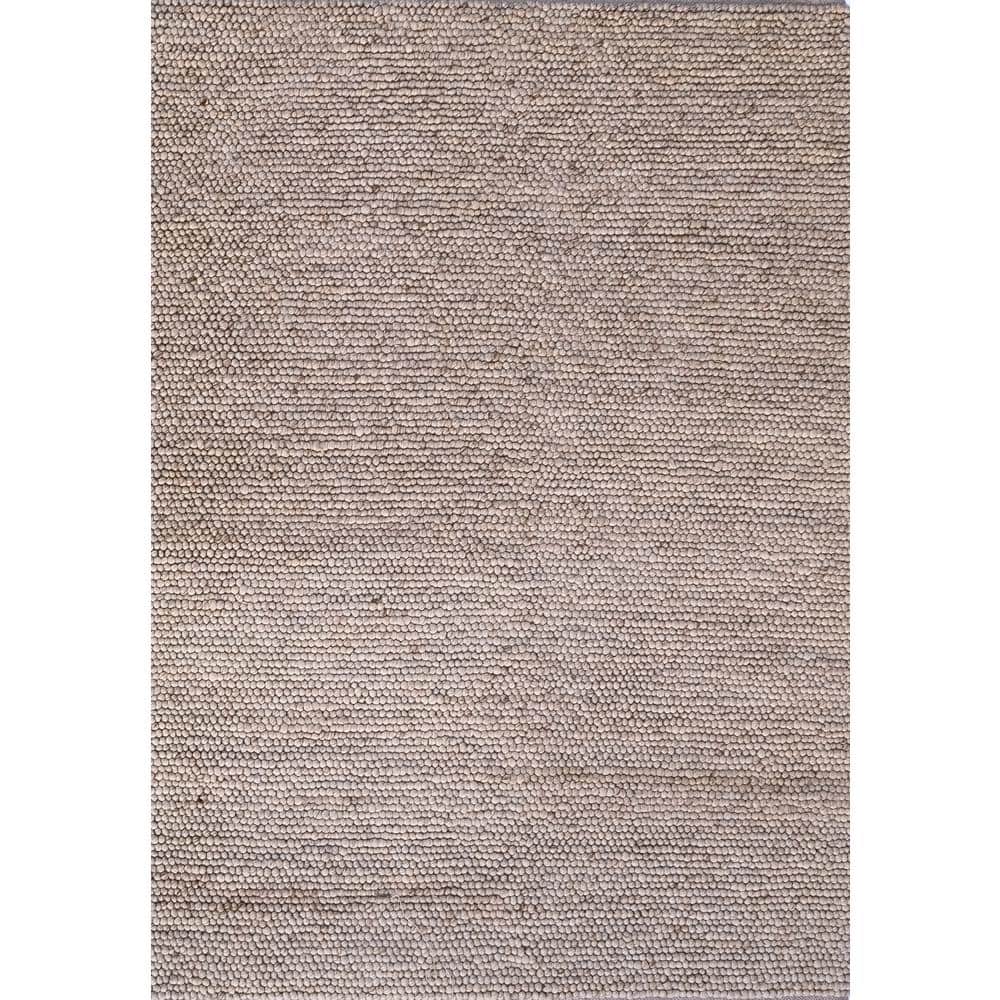 MILLERTON HOME Cordelia Ivory/Beige 9 ft. x 13 ft. Ombre Cottage Hand Knotted Wool Area Rug ...