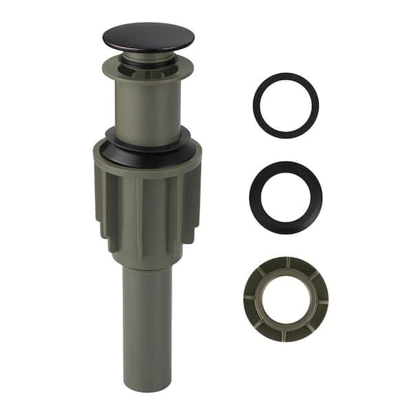 VEVETTA Pop Up Drain without Overflow for Bathroom Faucet in Oil Rubbed ...