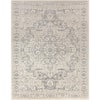 Livabliss Monaco Silver Gray Medallion 8 ft. x 10 ft. Indoor Area Rug ...