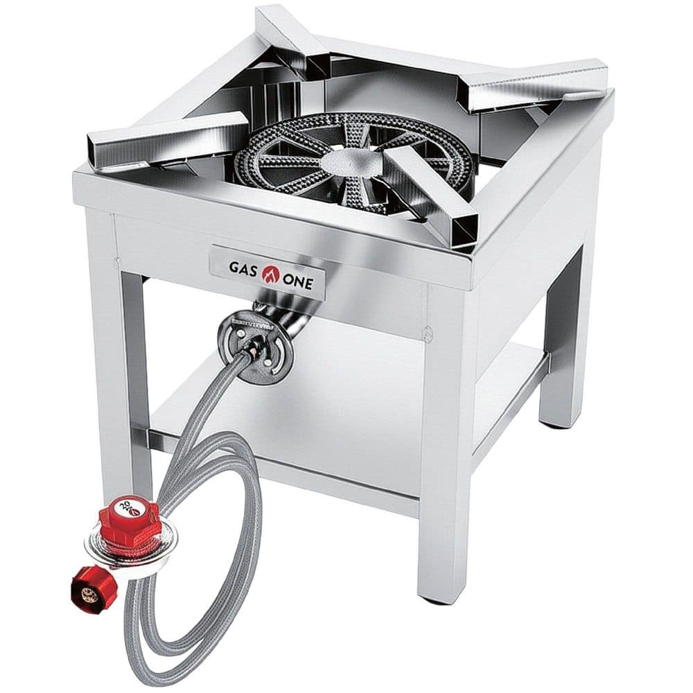 GASONE Portable Propane 1 Burner Outdoor Stainless Steel Cooker with ...