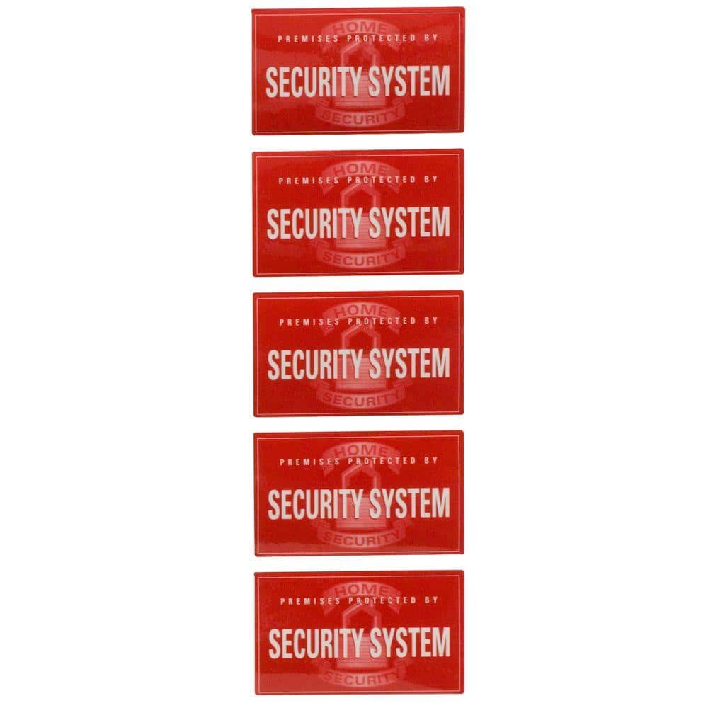 GE Security Window Decals (5-Pack) 45116 - The Home Depot