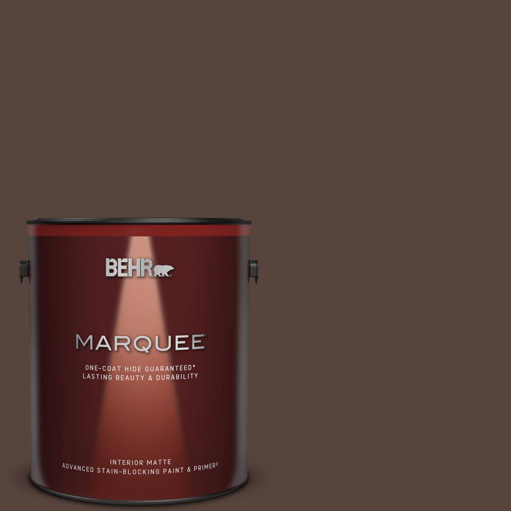 BEHR MARQUEE 1 gal. #BXC-78 Cordovan Leather Matte Interior Paint ...