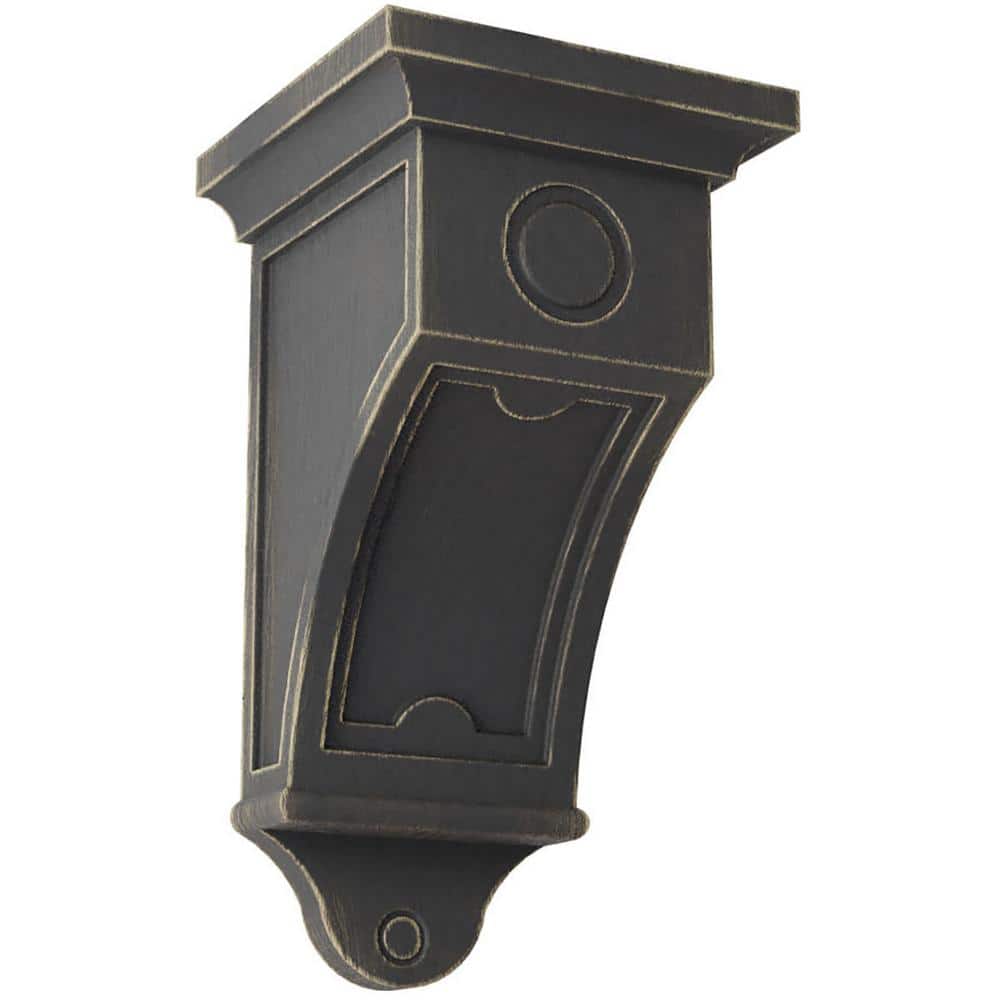 Ekena Millwork 7-1/2 in. x 14 in. x 7-1/2 in. Black Arts and Crafts ...