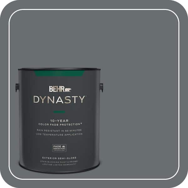 BEHR DYNASTY 1 gal. #PPF-49 Platinum Gray Semi-Gloss Exterior Stain ...