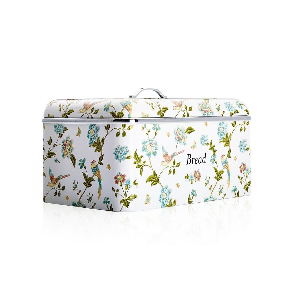 Laura Ashley VQ-Stainless Steel Single Bread Box Elveden White ...