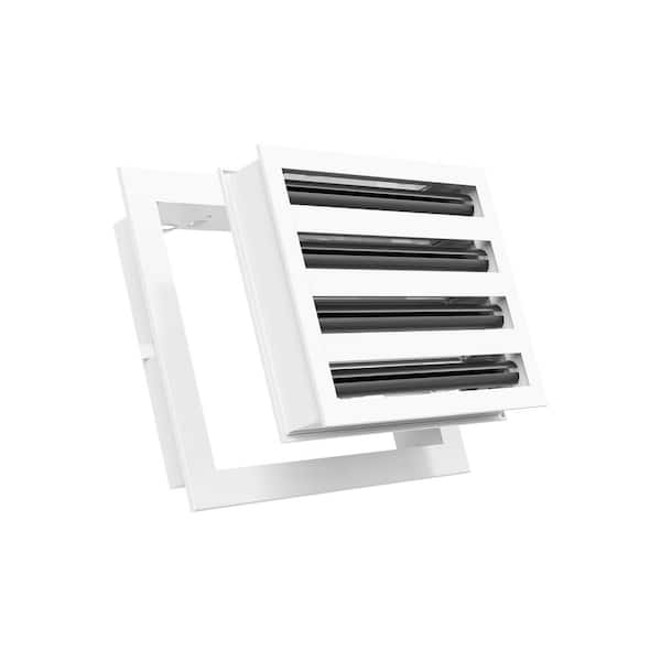 QuietCool 10 in. x 8 in. Aluminum Wall/Ceiling Linear Slot Diffuser in White LSD-1008 - The Home ...
