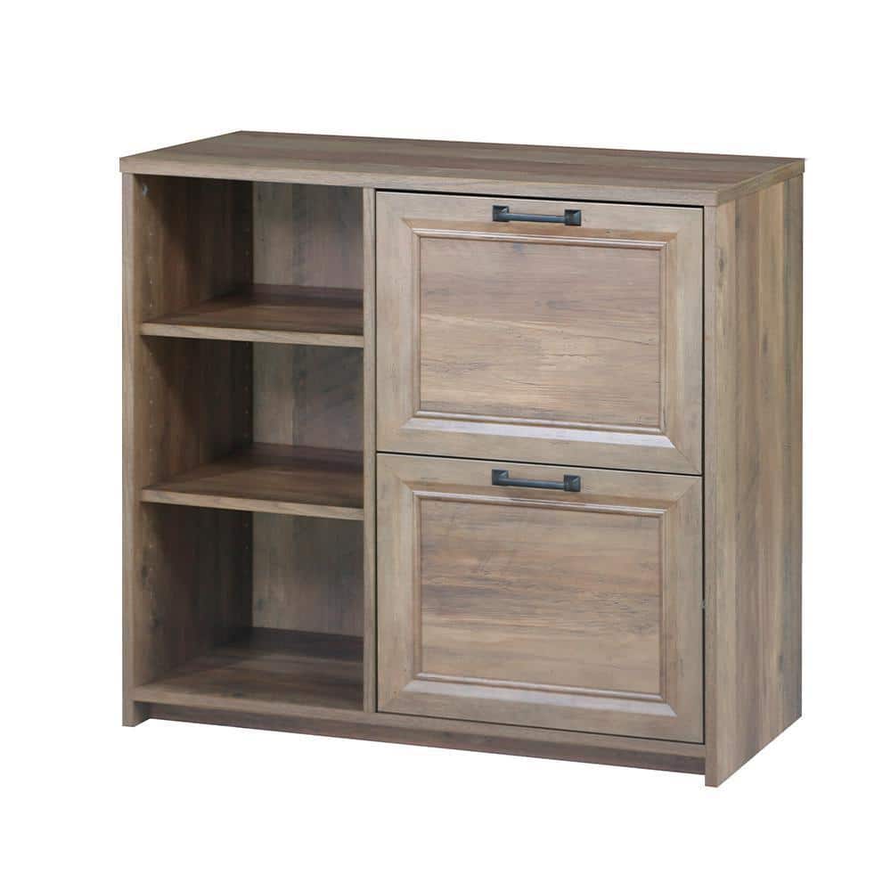 SAINT BIRCH Alaska Rustic Oak File Cabinet SBAK4901LFRO - The Home Depot