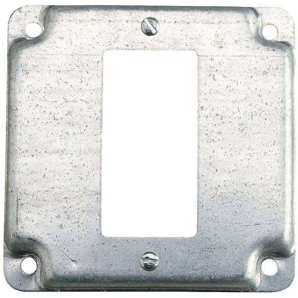 Steel City 4 in. Square Box Cover for Single GFCI Receptacle RS16-10R ...
