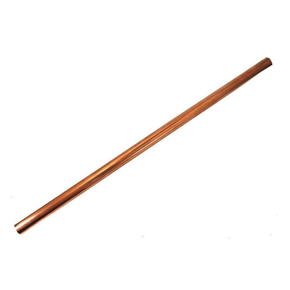 Everbilt 1/4 in. O.D. x 2 ft. Copper Utility Soft Straight Pipe 1/4 U ...