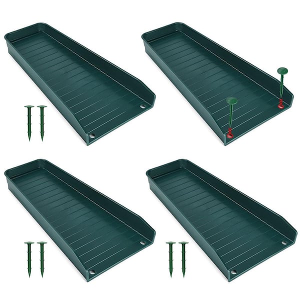 OGETFUUR 4-Pack Rain Gutter Downspout Splash Block, Gutter Splash ...