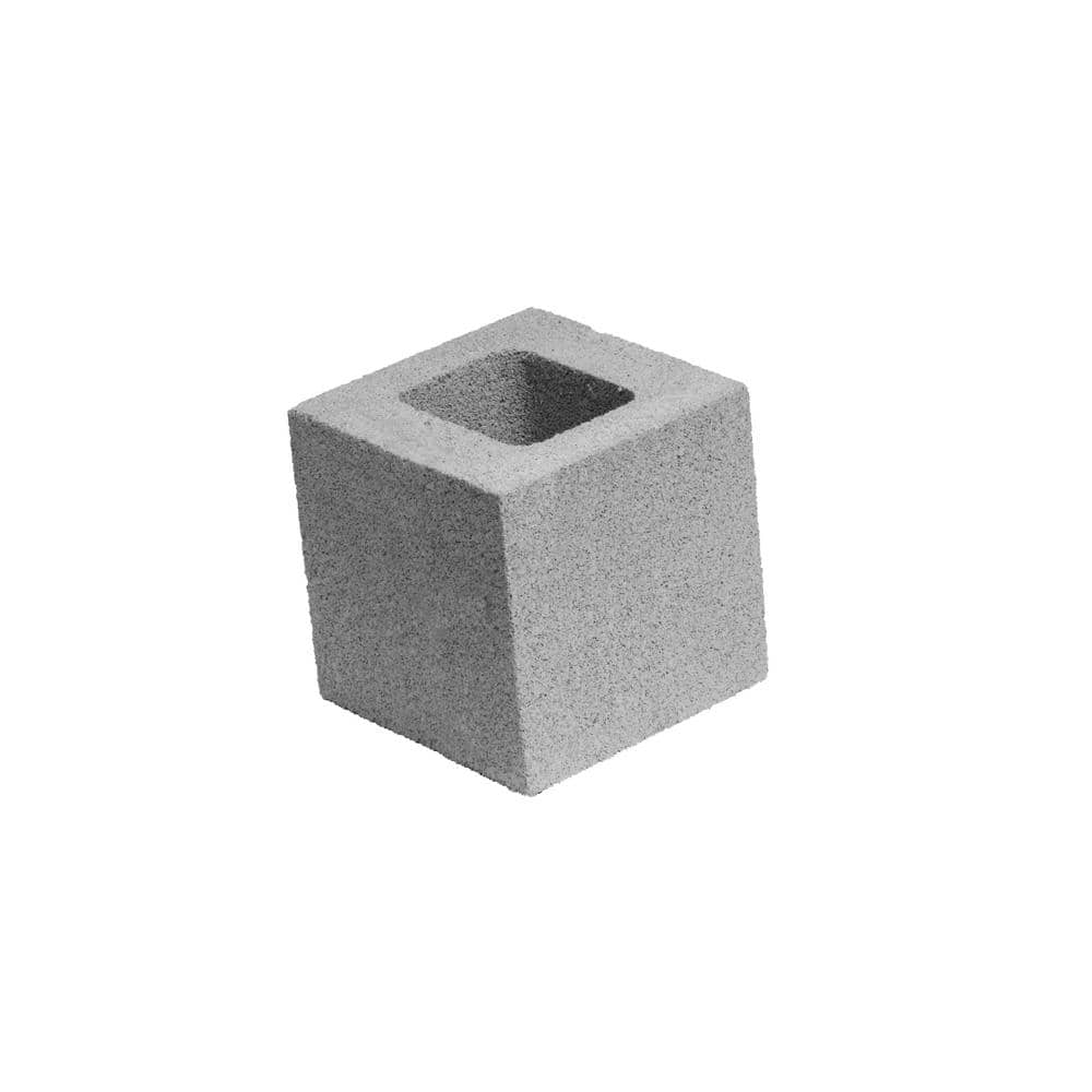 Best Block 8 in. x 8 in. x 8 in. Concrete Cored Half Block Chkoff ...