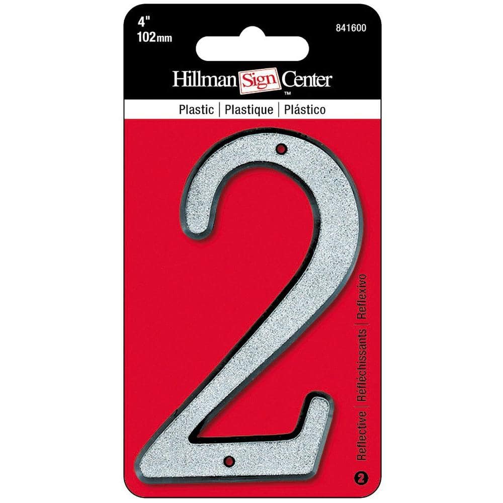 The Hillman Group 4 in. Nail-On Plastic Number 2 841600 - The Home Depot