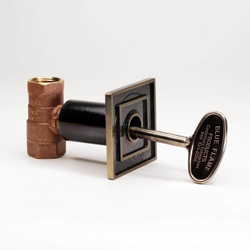 Blue Flame Square Universal Gas Valve Flange and 3 in. Key with 1/2 in ...