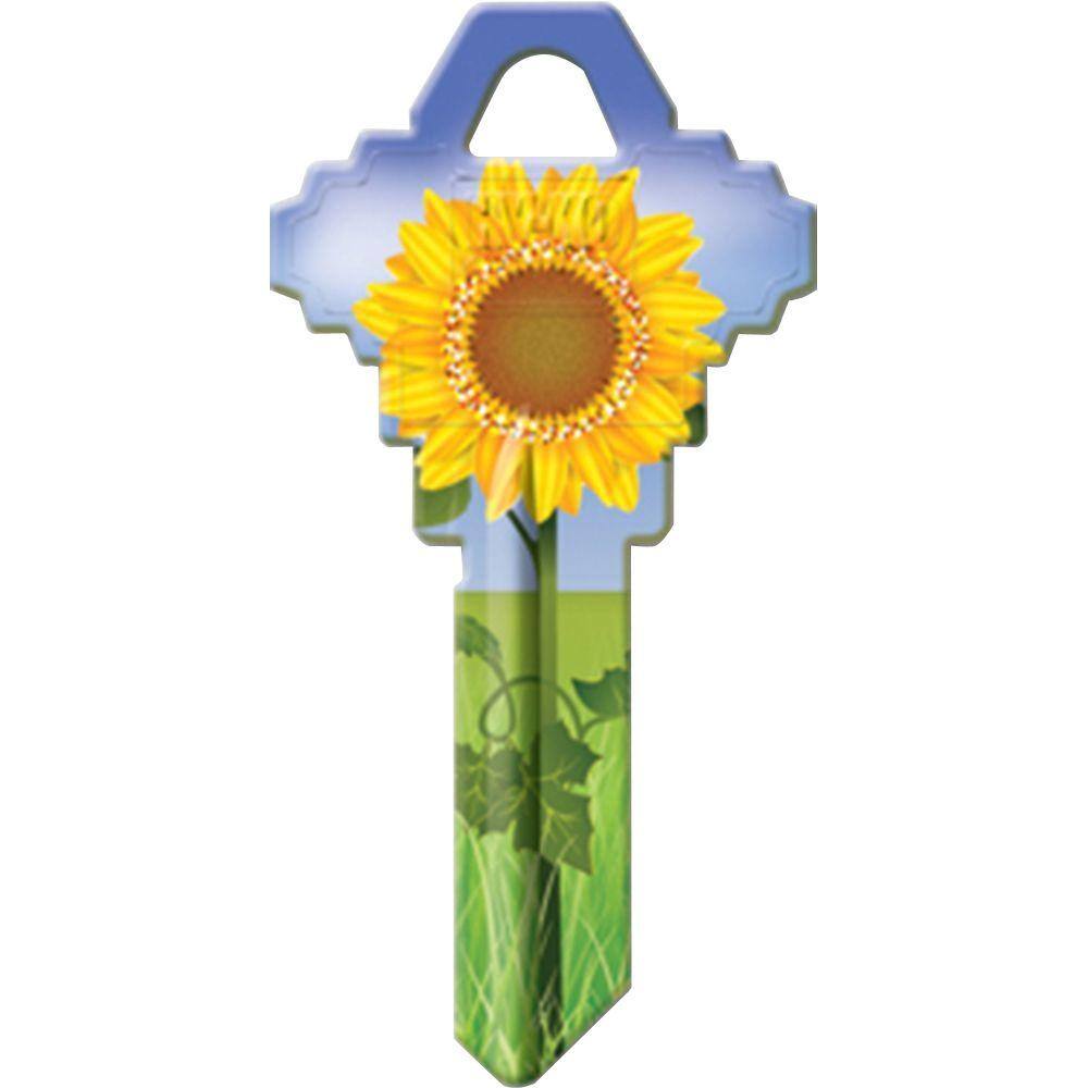 HY-KO Blank Schlage Sunflower House Key 16010SC1-17 - The Home Depot