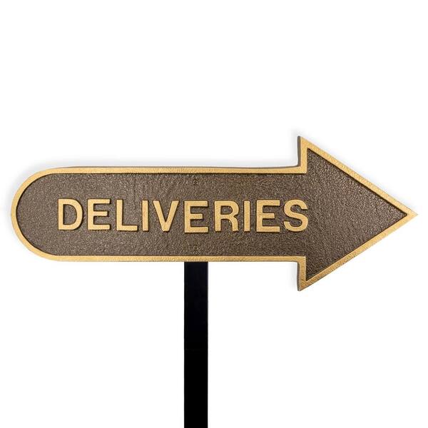 Montague Metal Products 6 in. x 15.5 in. Right Arrow Shipping Statement ...