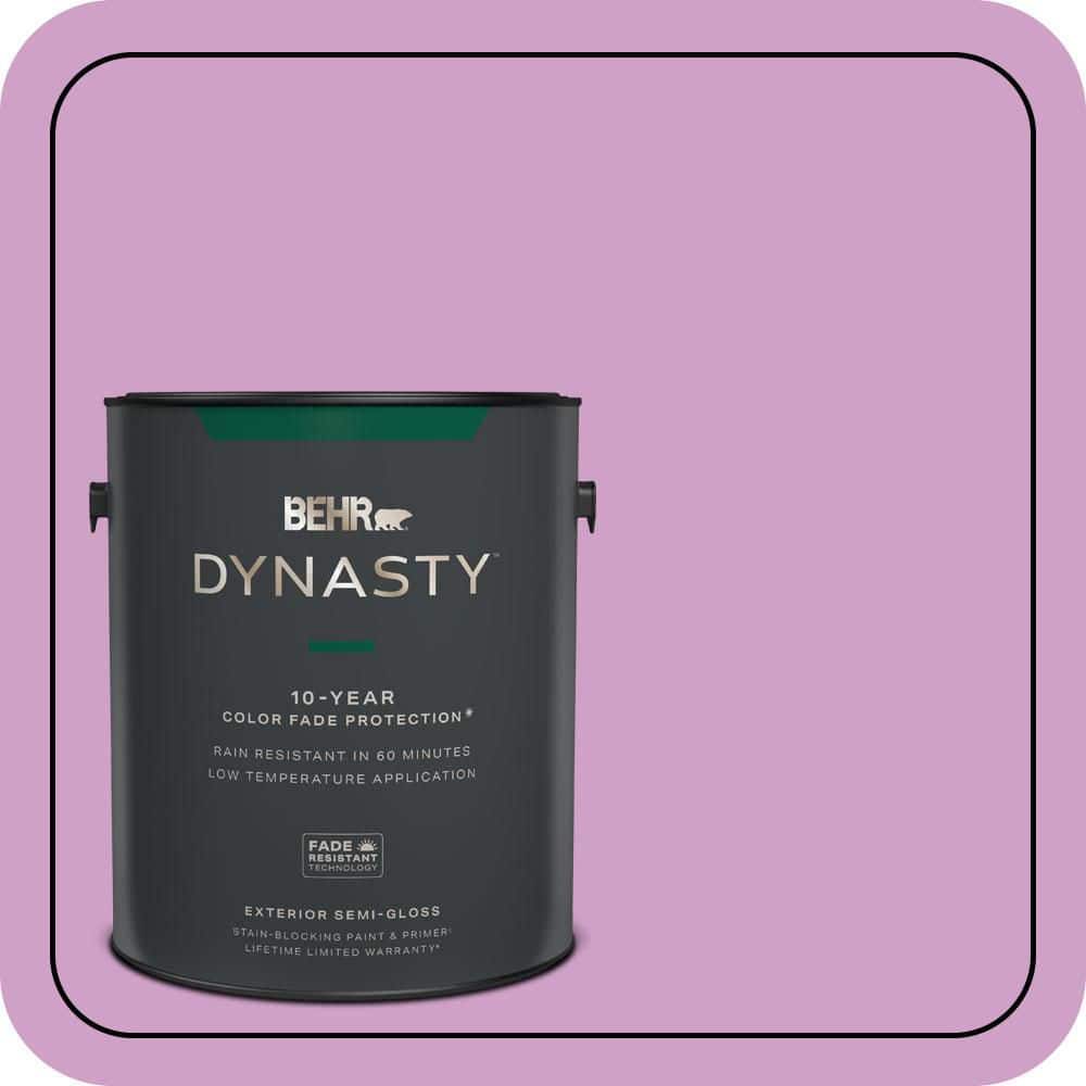 BEHR DYNASTY 1 gal. #670B-4 Geranium Bud Semi-Gloss Enamel Exterior ...