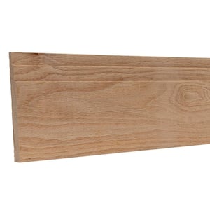 Ornamental Mouldings 0.5625 in. D x 5.5 in. W x 92 in. L Unfinished Red ...