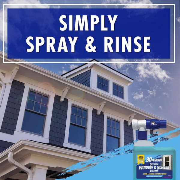 30 Seconds 64 oz. Outdoor Ready to Spray Window and Screen Cleaner ...