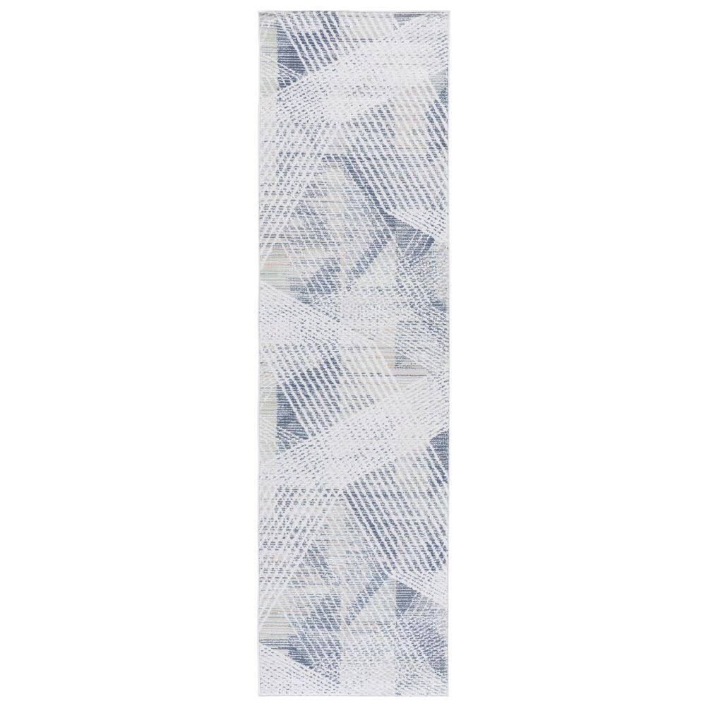 SAFAVIEH Hunter 2 ft. x 8 ft. Dark Gray/Sage/Ivory Geometric Abstract ...