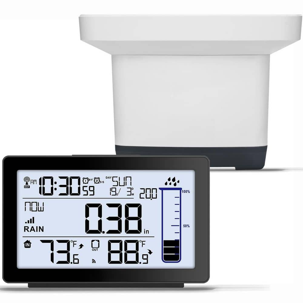 OGETFUUR Wireless Rain Gauge, Digital Rain Gauge Outdoors Best Rated ...