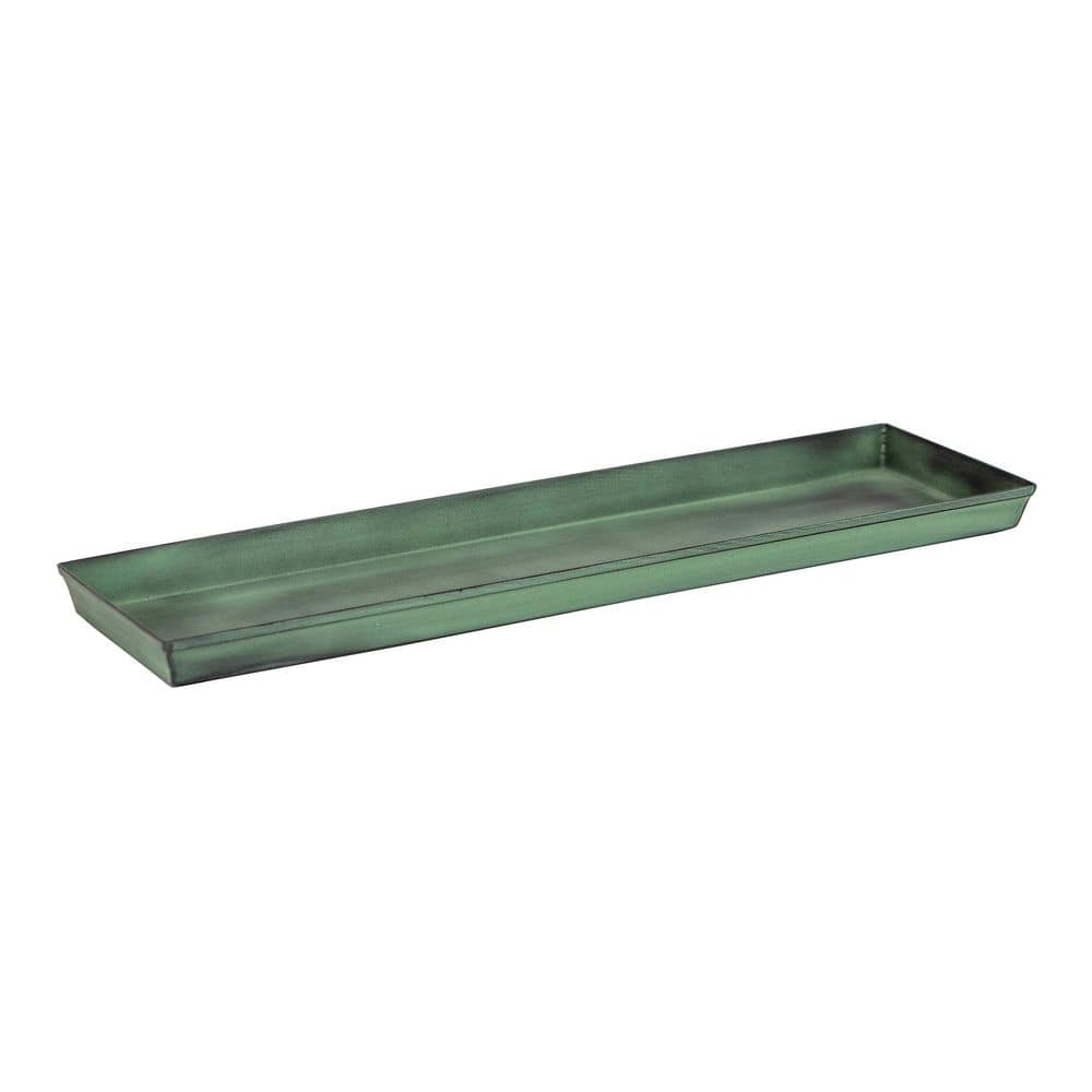 ACHLA DESIGNS 6" x 1" x 22'' L Small Green Ground Planter Box ...
