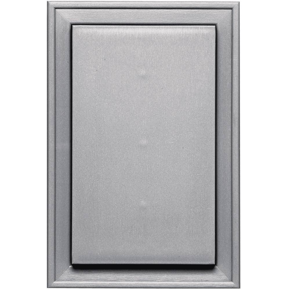 Builders Edge 8.125 in. x 12 in. #016 Gray Jumbo Mounting Block ...