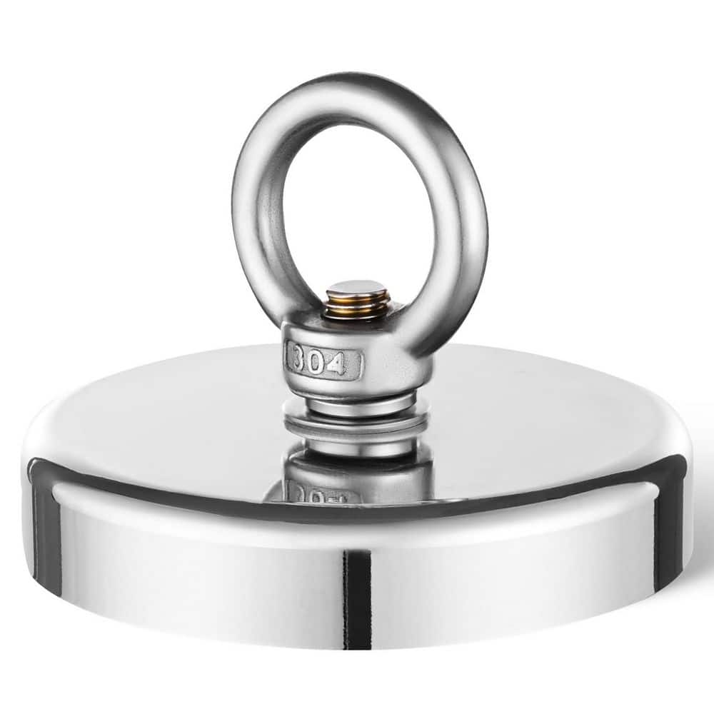 VEVOR Fishing Magnet, 1000 lbs. 454 Kg Pulling Force Super Strong ...