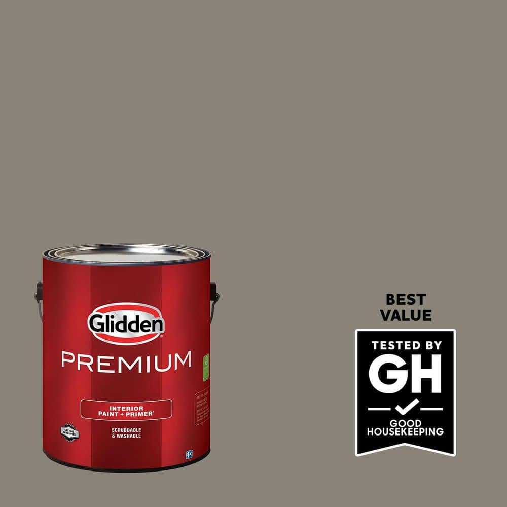 Glidden Premium 1 gal. PPG0999-5 Sweater Weather Flat Interior Latex ...