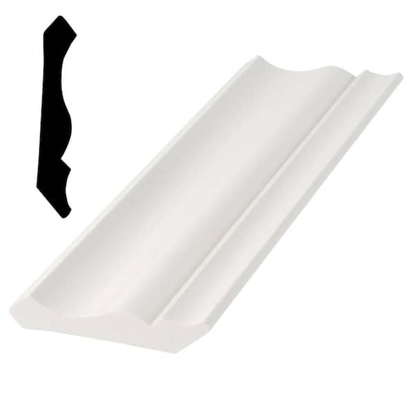 TIM49 1/2 in. x 3-5/8 in. Polystyrene Crown Moulding 10000956 - The ...