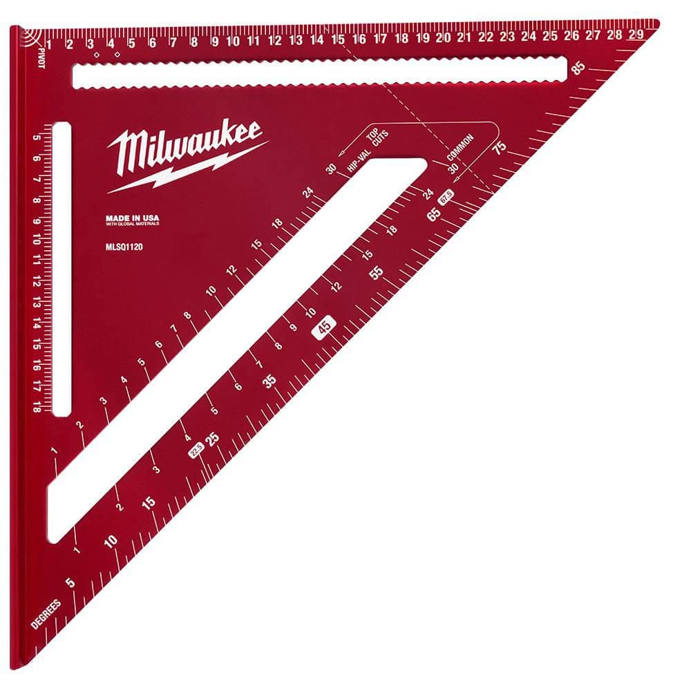 Milwaukee 300mm x 1in Aluminum Rafter Square MLSQ1120 - The Home Depot