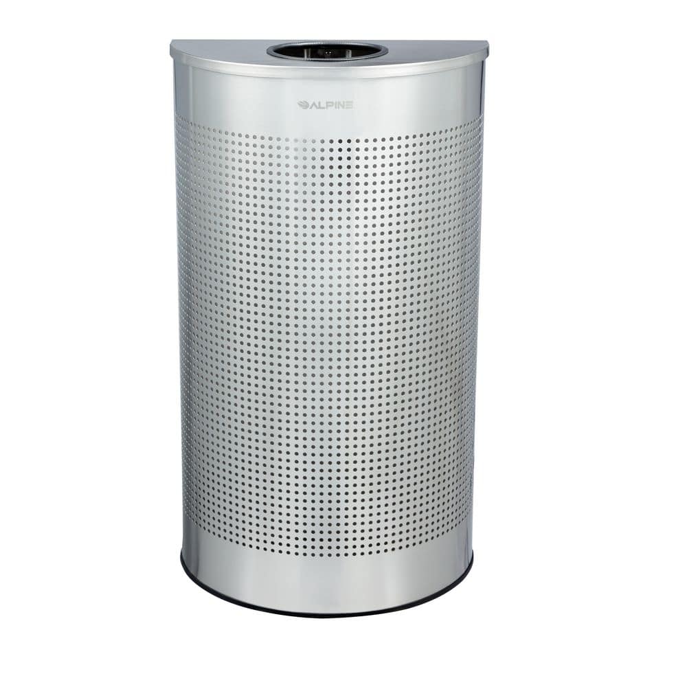 Alpine Industries 12 gal. Perforated Stainless Steel Half-Round Open ...