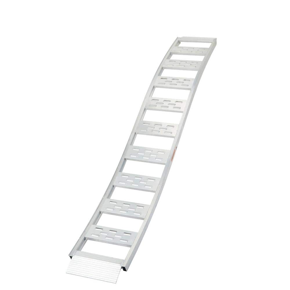 Karl home 12 in. W x 90 in. L Aluminum Fixed S-Curve Truck Loading Ramp ...