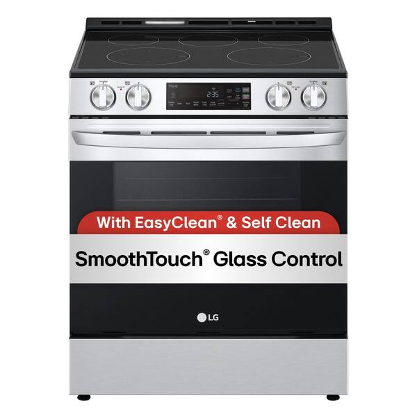 LG 30 in. 6.3 cu. ft. Single Oven Slide-In Electric Range with 5 Burner ...