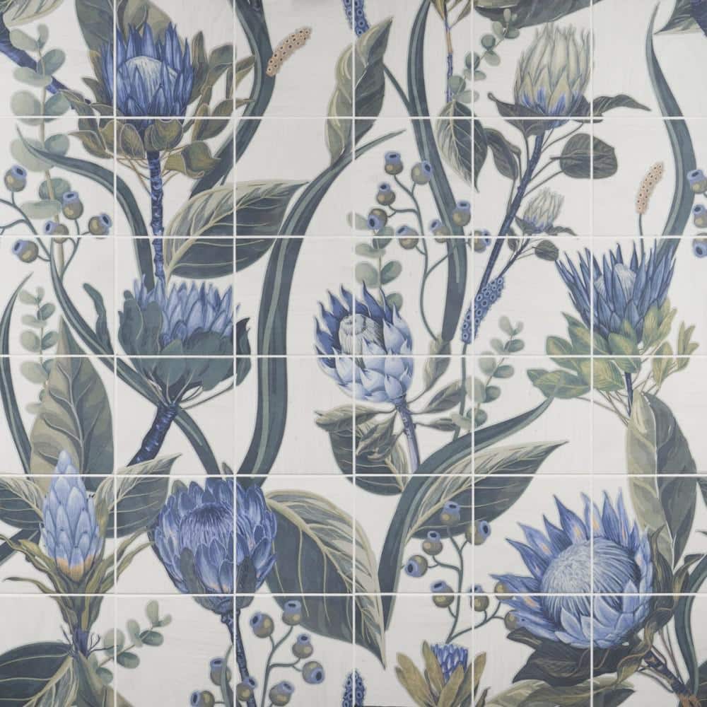 Ivy Hill Tile Angela Harris Native Protea 7.87 in. x 7.87 in. Matte ...