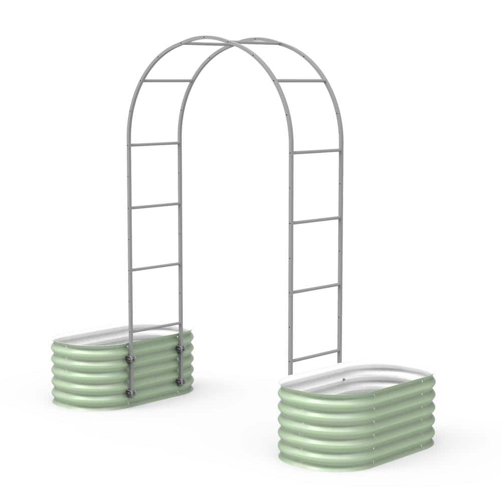 vego garden Garden Modular Arched Trellis System Single Section 2 .0 ft ...