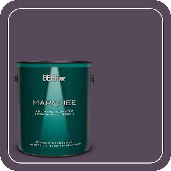 BEHR MARQUEE 1 gal. #M100-7 Deep Merlot Semi-Gloss Enamel Interior ...