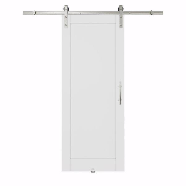 ARK DESIGN 32 in. x 96 in. White 1-Panel Blank Solid Core Composite MDF ...