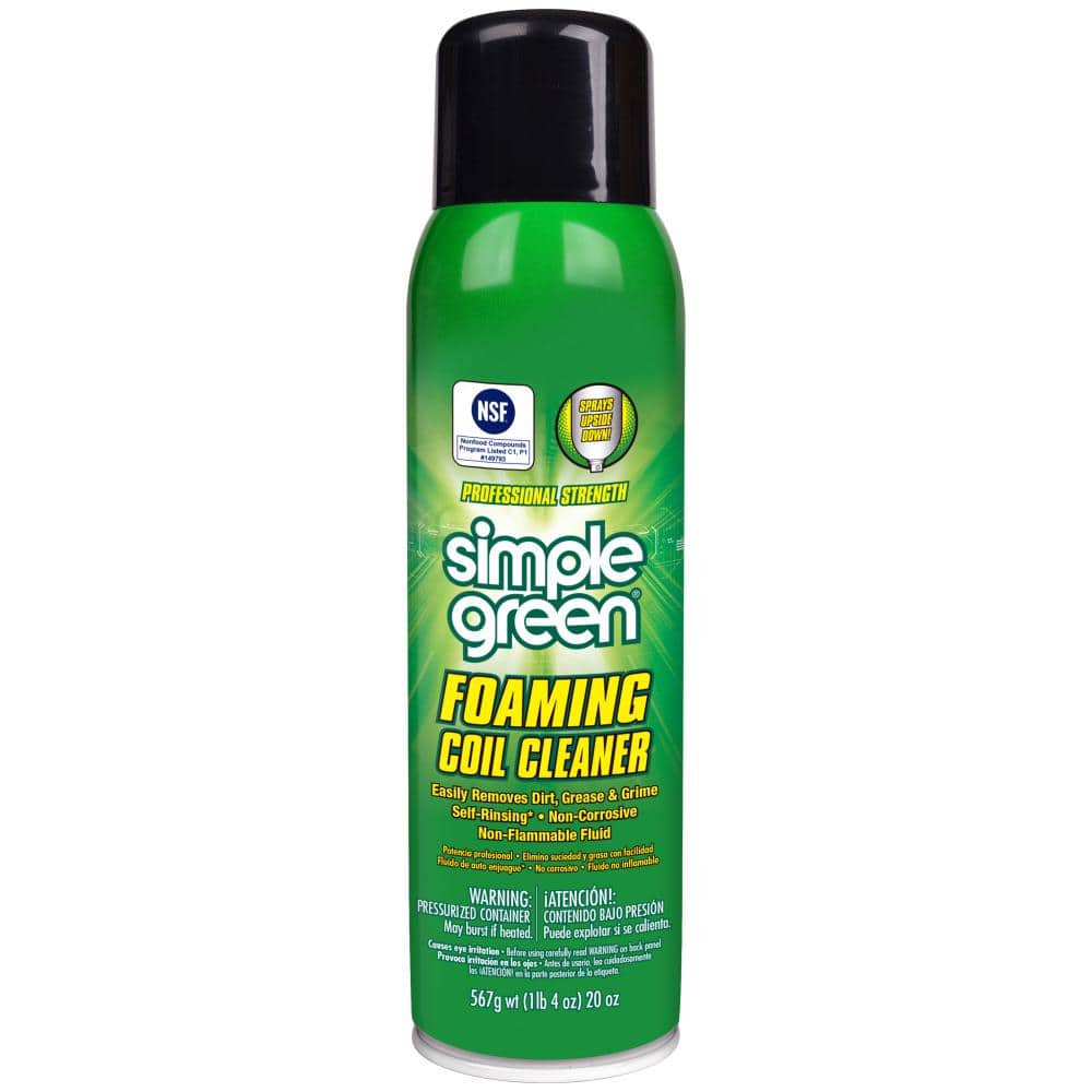Simple Green 20 oz. Foaming Coil Cleaner Aerosol 0110001213418 - The ...