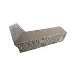GenStone 14 in. x 3.5 in. x 2 in. Stacked Stone Vanilla Bean Faux Stone Siding Outside Corner ...