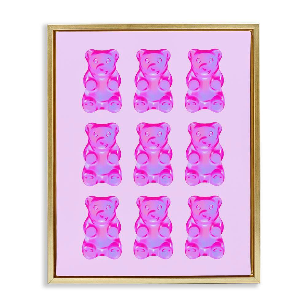 Stupell Industries Purple Ombre Candy Bears by House of Lulu Gold ...