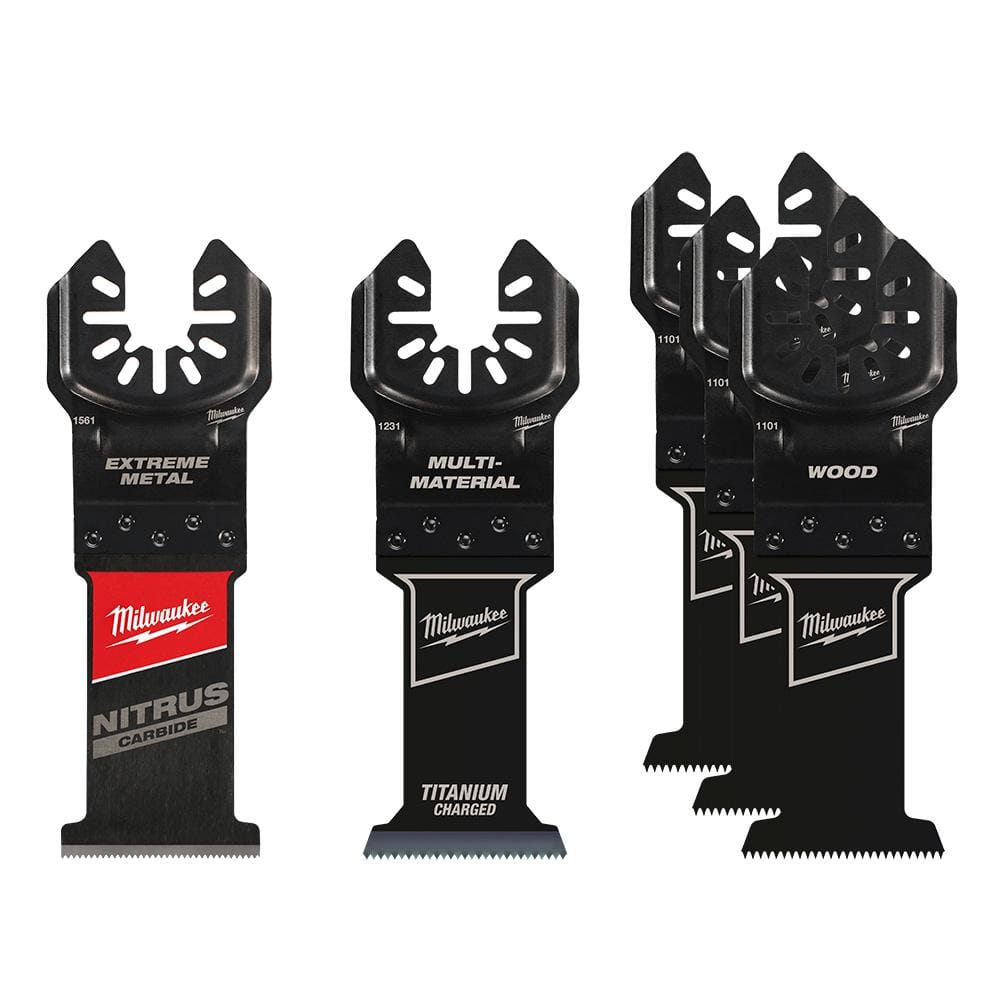 Milwaukee Oscillating Multi-Tool Blade Kit With Nitrus Carbide Blade (5 ...