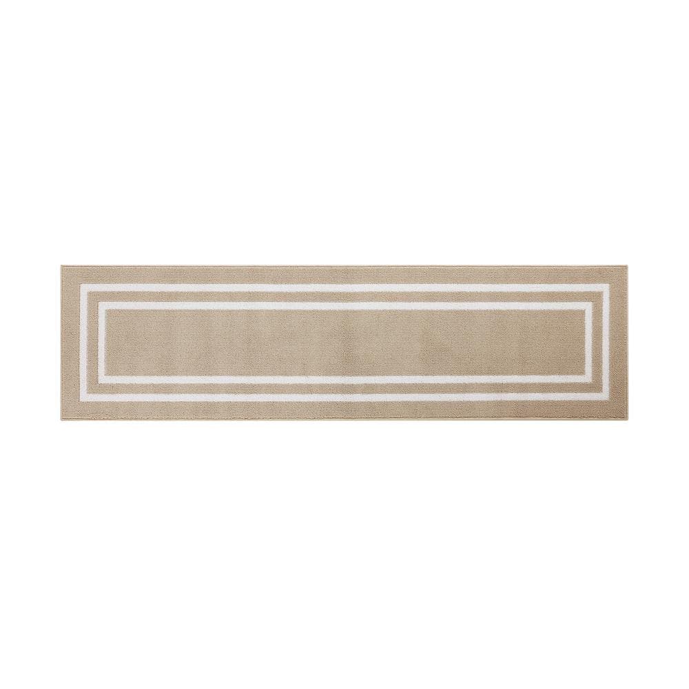 Reviews for Jean Pierre Double Border Beige/White 2 ft. x 6 ft. Tufted ...