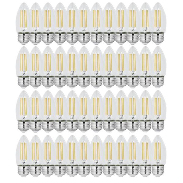 Reviews for Feit Electric 60-Watt Equivalent B10 E26 Medium Dimmable Filament CEC Blunt Tip ...