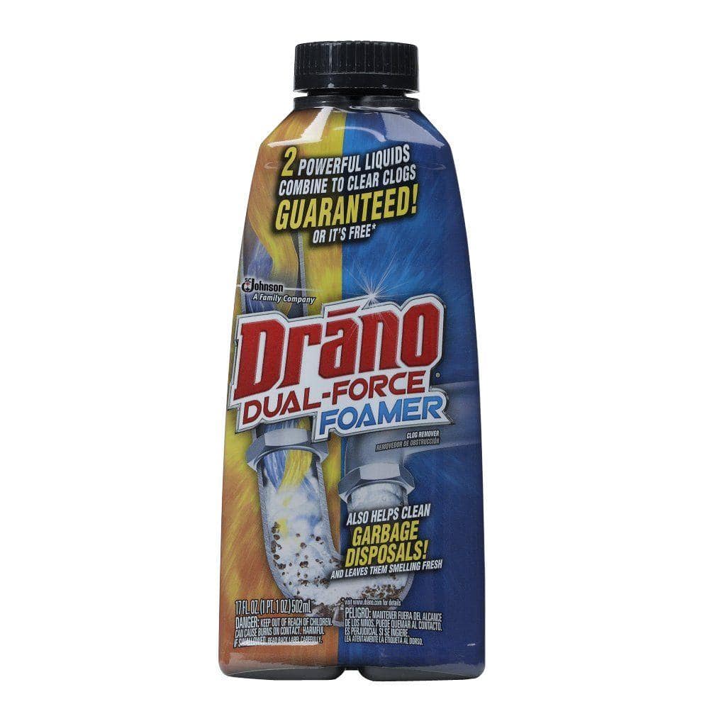 Drano 17 oz. Foaming Liquid Drain Cleaner 014768 - The Home Depot
