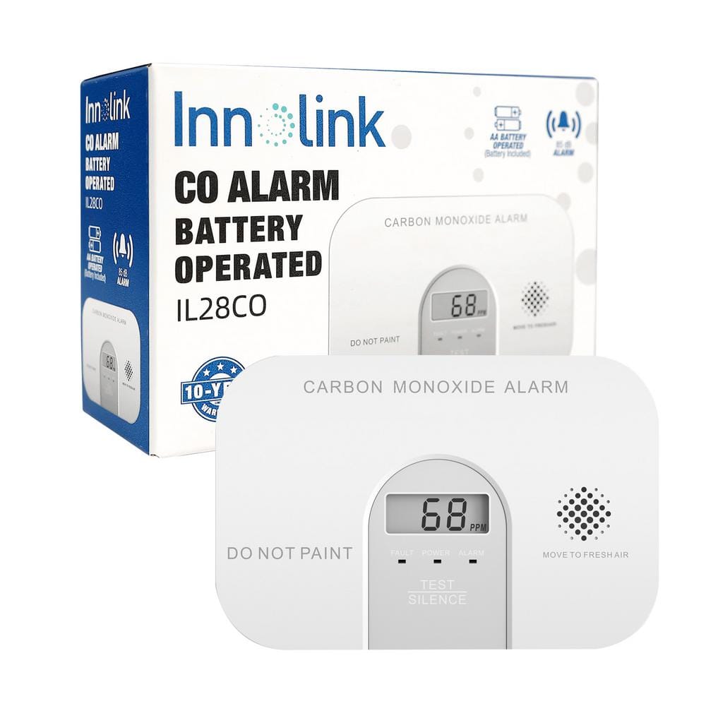 Innolink Battery Operated Carbon Monoxide Detector, 10-Years Product ...