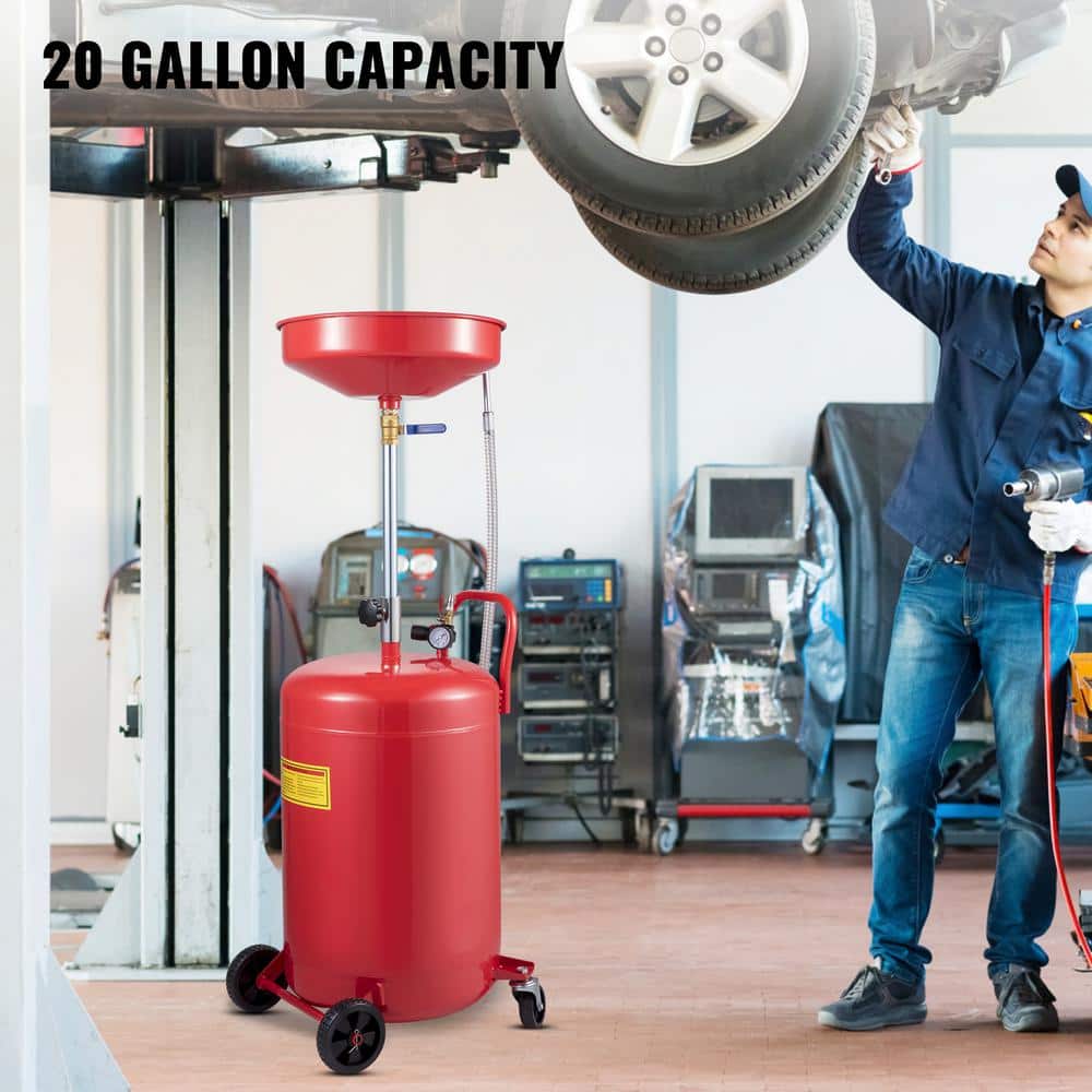 Buy Waste Oil Drain Tank 20 Gal. Oil Change Container Air Operated ...