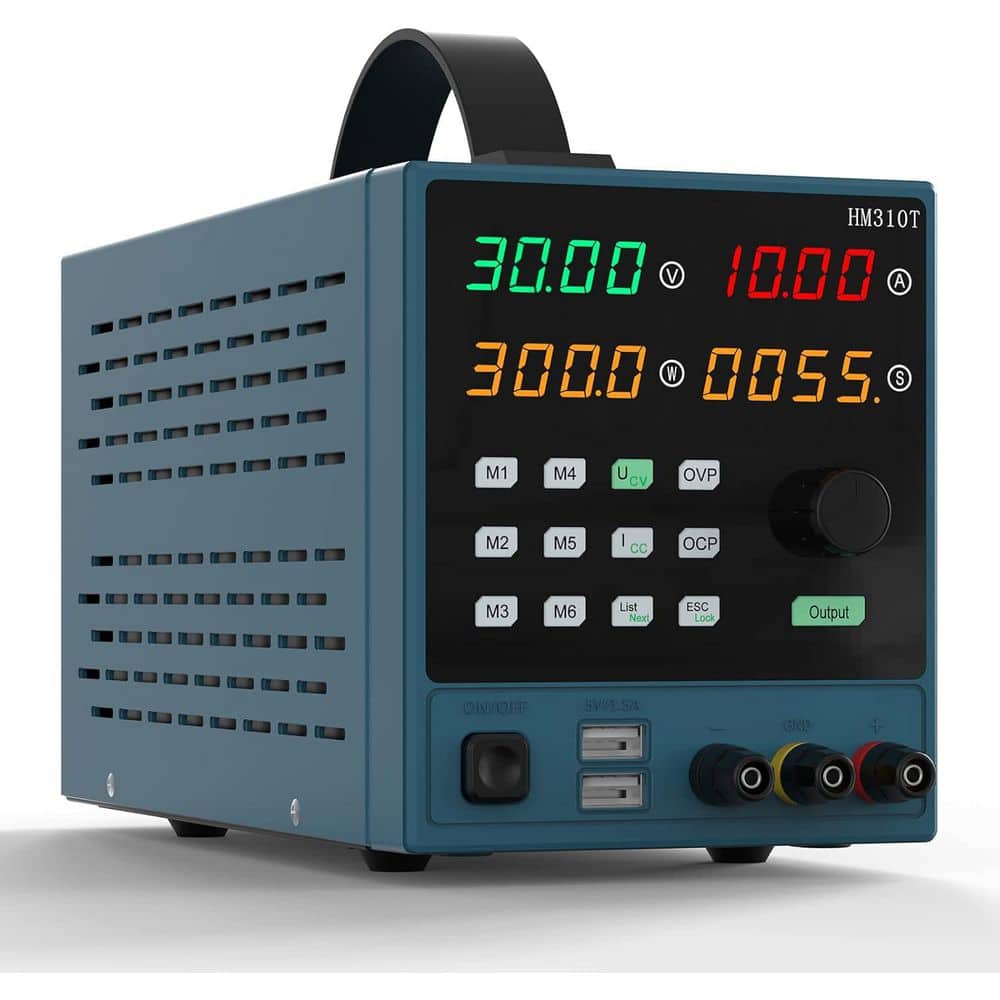 YICHUHAOXI Programmable DC Power Supply 0-30V 0-10A High Precision 4-Digit Display Variable ...