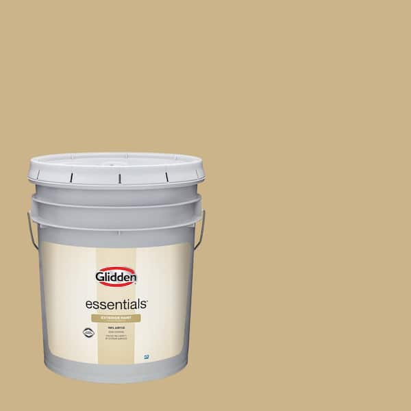 Glidden Essentials 5 gal. PPG1093-4 Somber Satin Exterior Paint PPG1093 ...